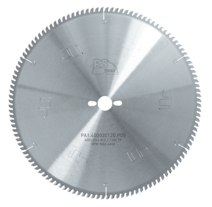 PA1 Zaagblad, HM, tbv aluminium/PVC, D=330 F= 30 Z=102 K/P=3,6/3,0 TP 5 ...