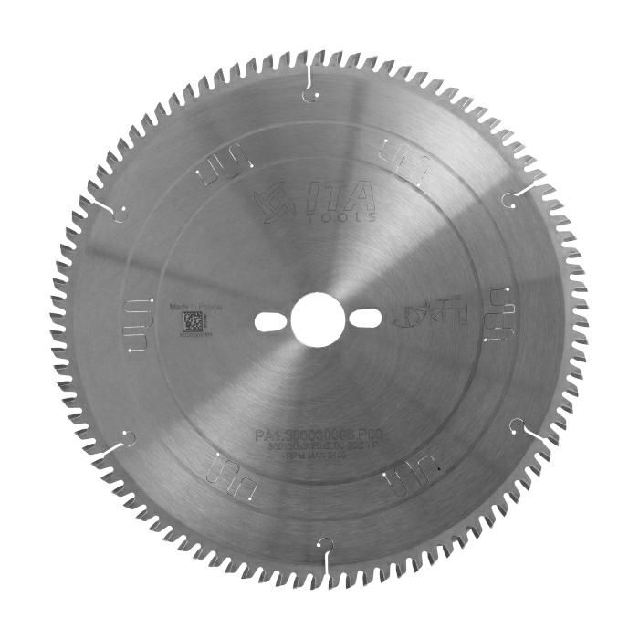 PA1 Zaagblad, HM, tbv aluminium/PVC, D=300 F= 30 Z= 96 K/P=3,2/2,6 TP 5 ...