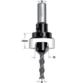 CMT verzinker HM + diepte aanslag, Ø12mm, 45º met boor Ø4mm. S=Ø8 - CMT ORA