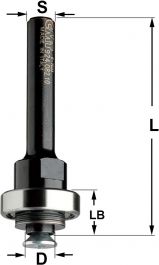 Spindel schacht Ø 8 mm. met kogellager - CMT ORANGE TOOLS®