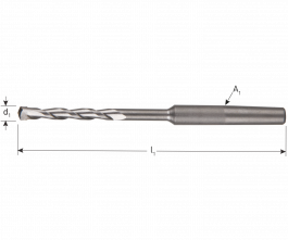 Rotec HM centerboor ø6,5 x 120mm. met A-konus - Rotec